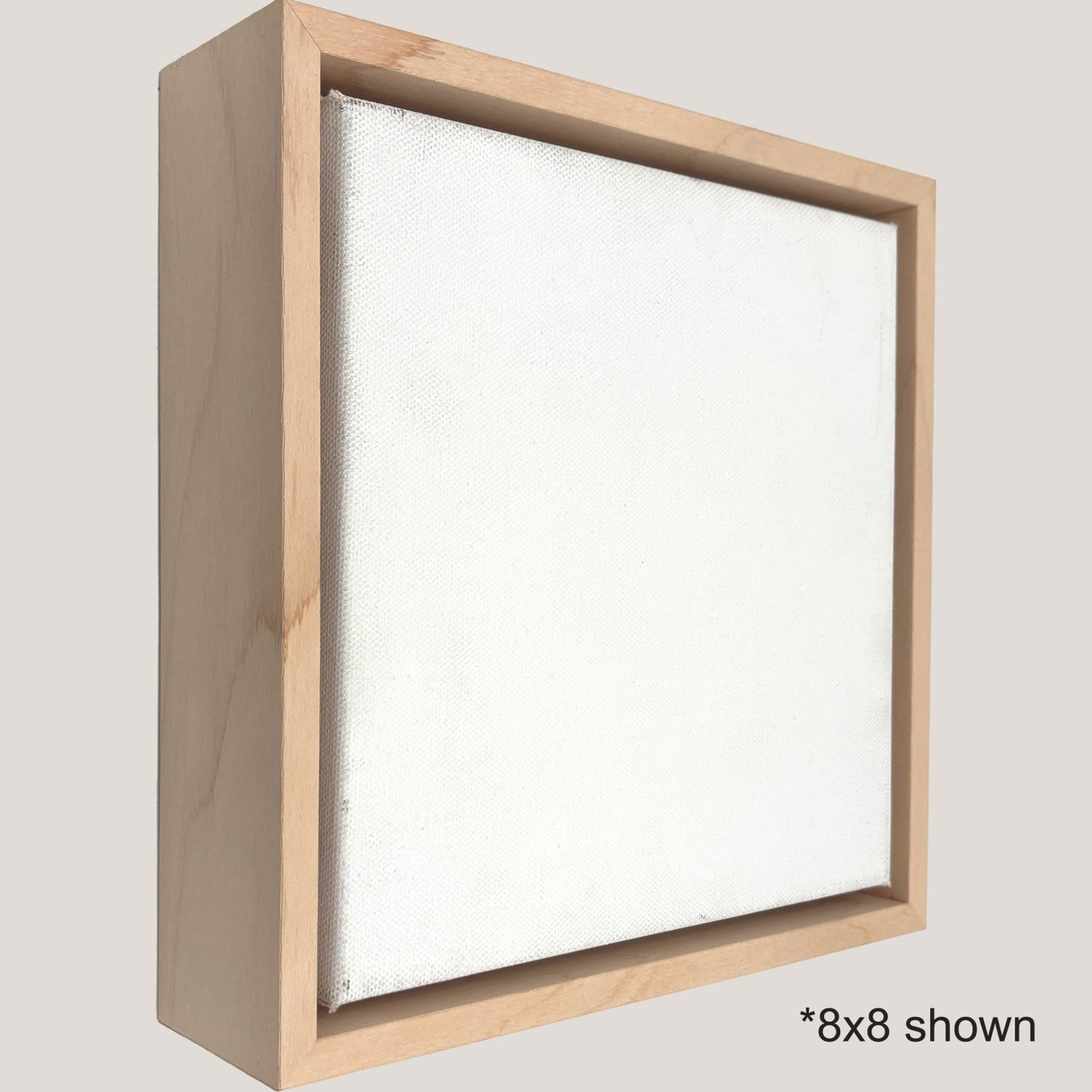 Deep Maple Floater Frame: Add a Natural Touch to Your Artwork - Articient